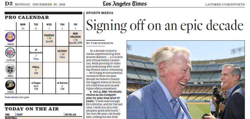 A sign of the (L.A.) Times: What major moments did the 2010s decade ...